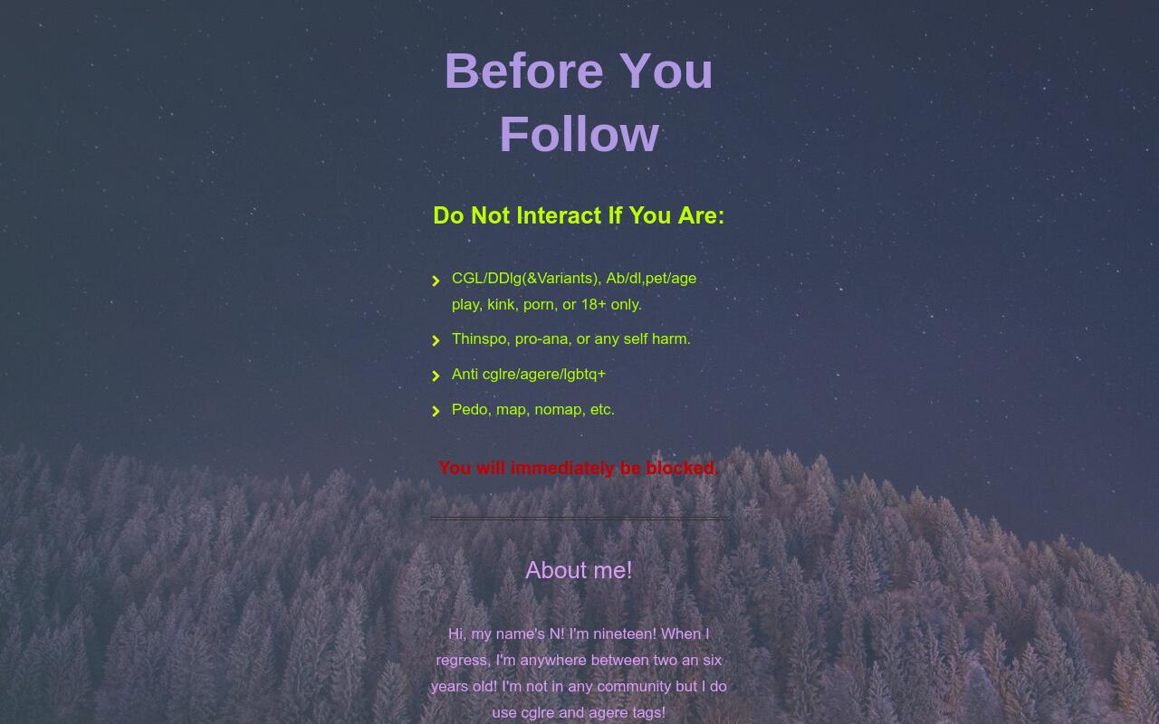 Before you follow